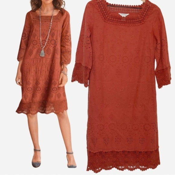 Sundance | Dresses | Sundance Ellison Midi Dress Floral Embroidered ...